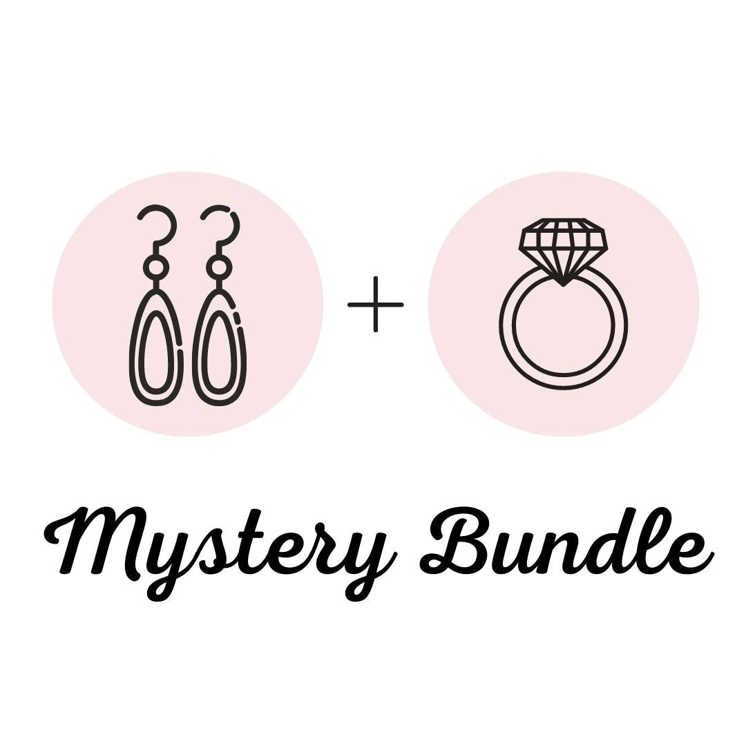Mystery Earrings & Ring (adjustable) - Bundle – Amelia Jewelry