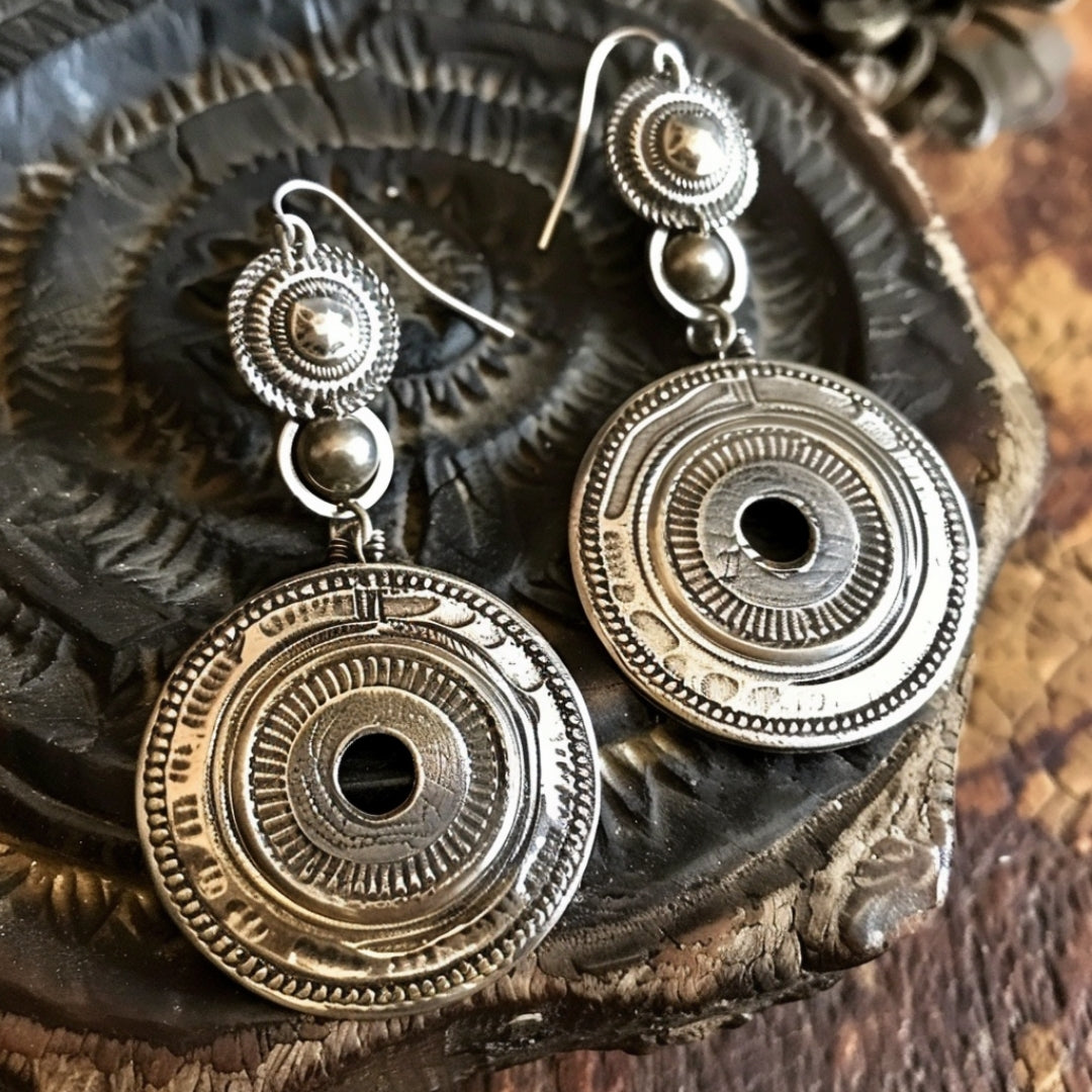 Silver Rounded Earrings – Amelia Jewelry