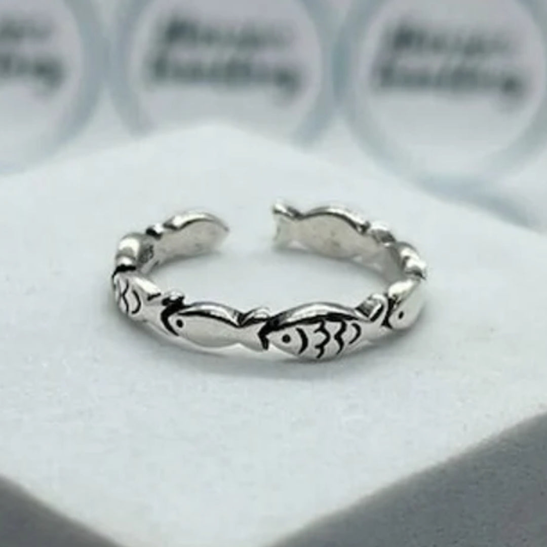 Vintage Silver Fish Ring – Amelia Jewelry