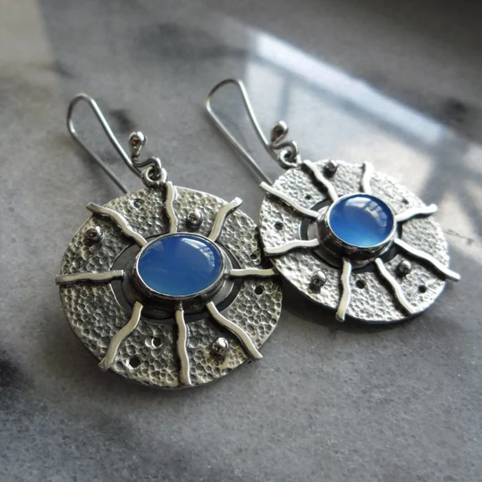 Vintage Blue Earrings – Amelia Jewelry