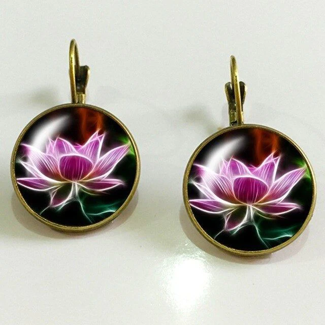 Vintage Lightning Lotus Earrings – Amelia Jewelry