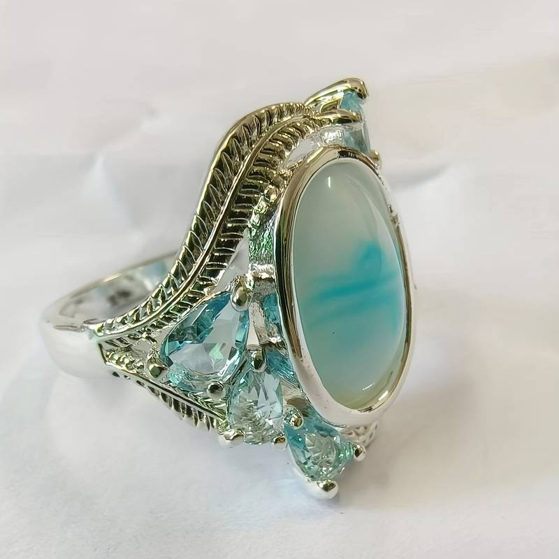 Vintage Turquoise Opal Ring – Amelia Jewelry