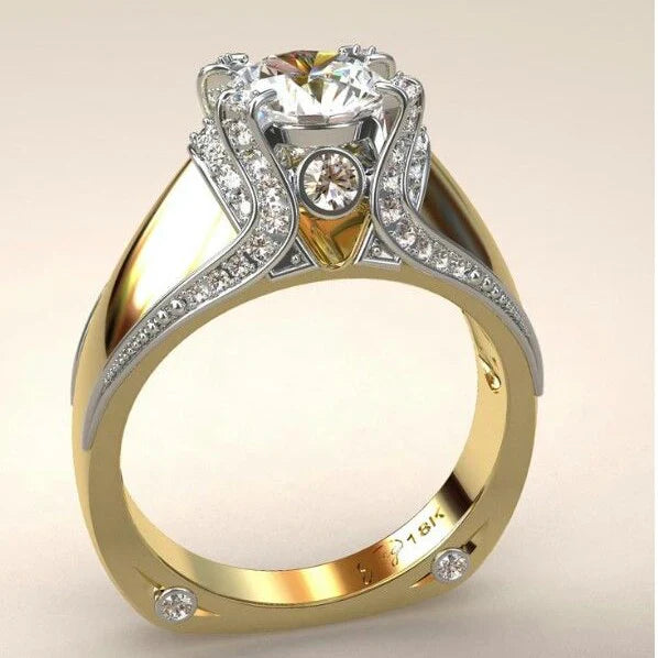 Vintage Bright Golden Ring – Amelia Jewelry