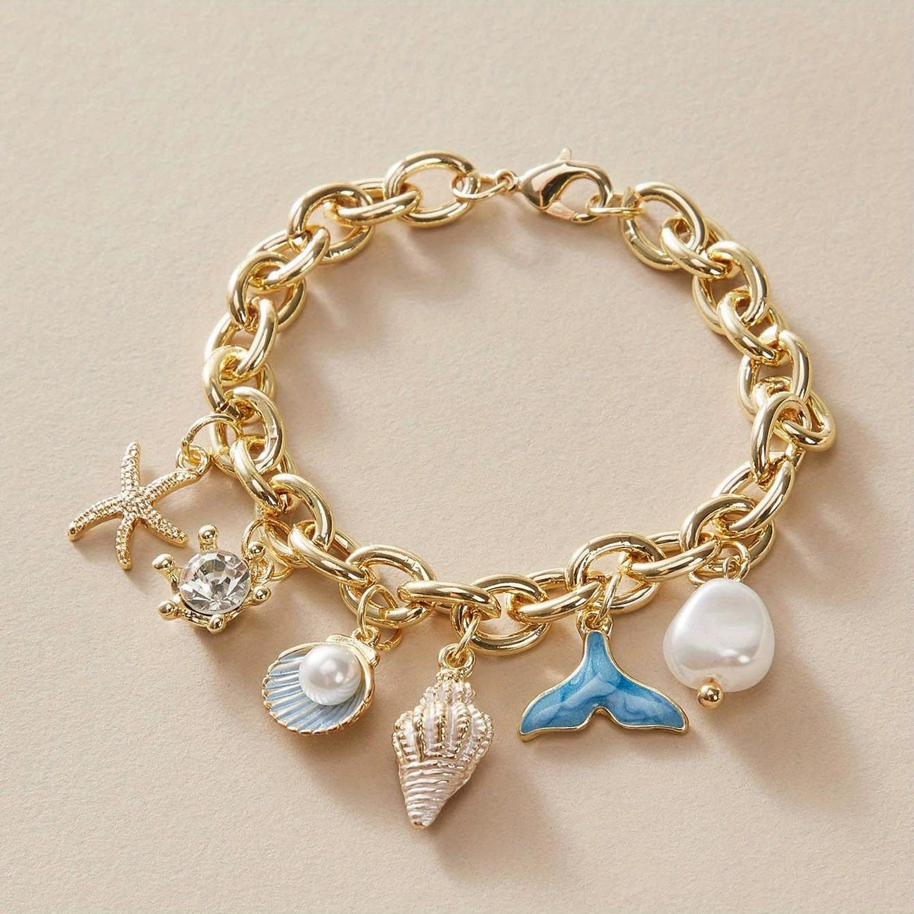 Ocean Shells Golden Bracelets – Amelia Jewelry